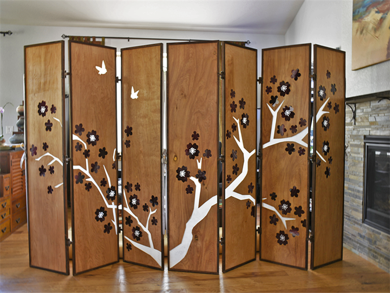 Saving Space Folding Partition Screen Room Division Wooden | GreatFold ...