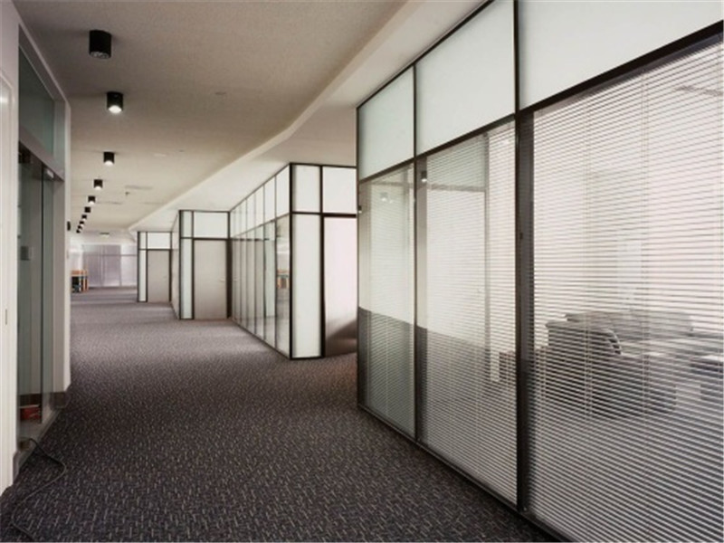 Full Height Partition Stable Glass Partition Walls with Door ...