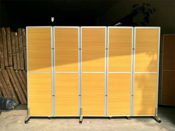 Folding Screen Room Division Straightening Wheels Partition | GreatFold ...